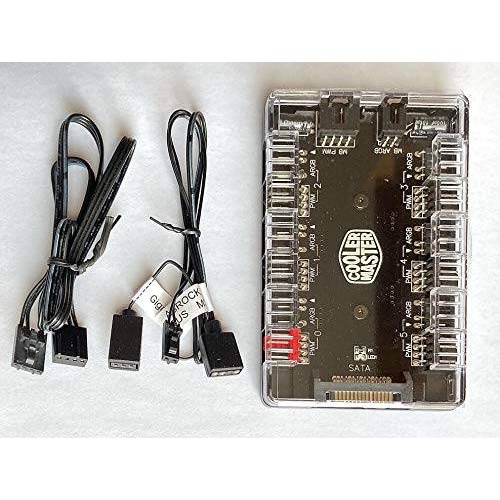 COOLERMASTER 1 to 6 MASTERFAN ARGB AND PWM HUB (MFX-ZHHN-1NNN6-R1) FAN ...