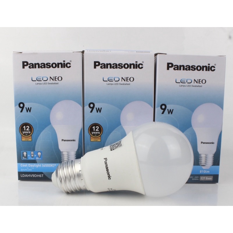 Panasonic หลอดไฟ พานาโซนิค ตะเกียบ เกลียว LED 9W/12W/14W/18W/25W แสงขาว ...