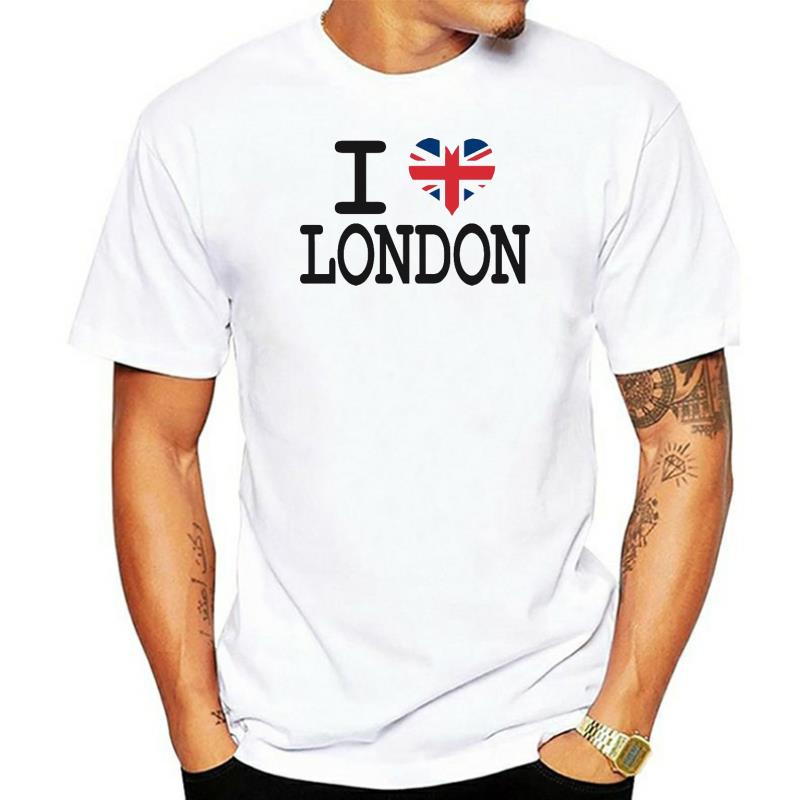 เสื้อยืด I Love London New T-Shirt UK United Kingdom Top Britain Tee ...
