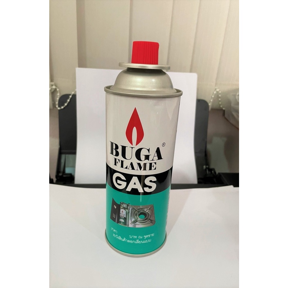 แก๊สกระป๋อง BUGA FLAME GAS แก๊สเติมไฟแช็ค BUGA GAS บูก้า | Shopee Thailand