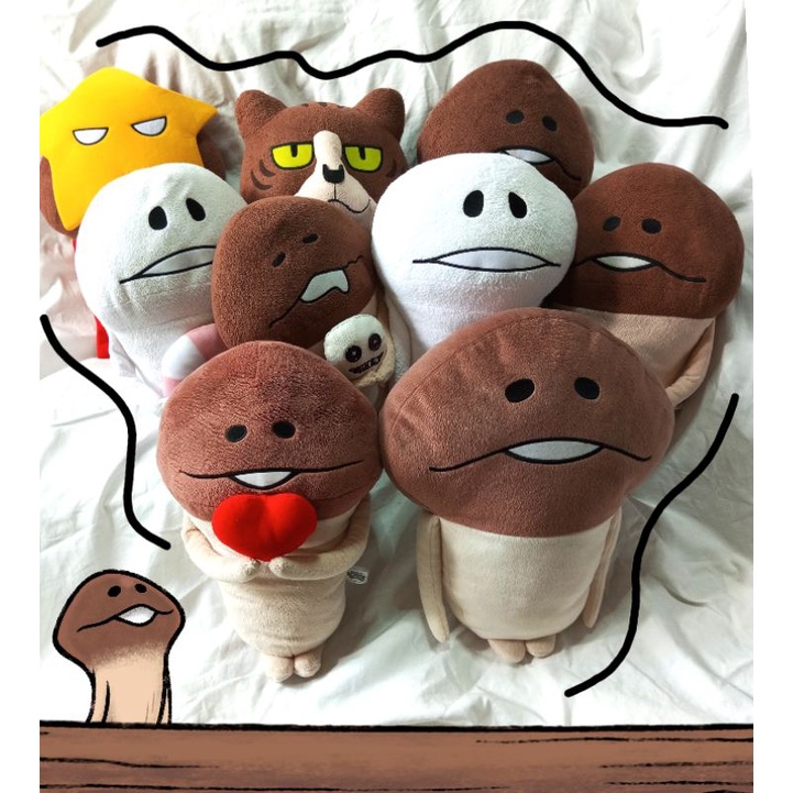 Nameko plush 🍄ตุ๊กตาเห็ด เห็ดนาเมโกะ 📏16-18นิ้ว | Shopee Thailand