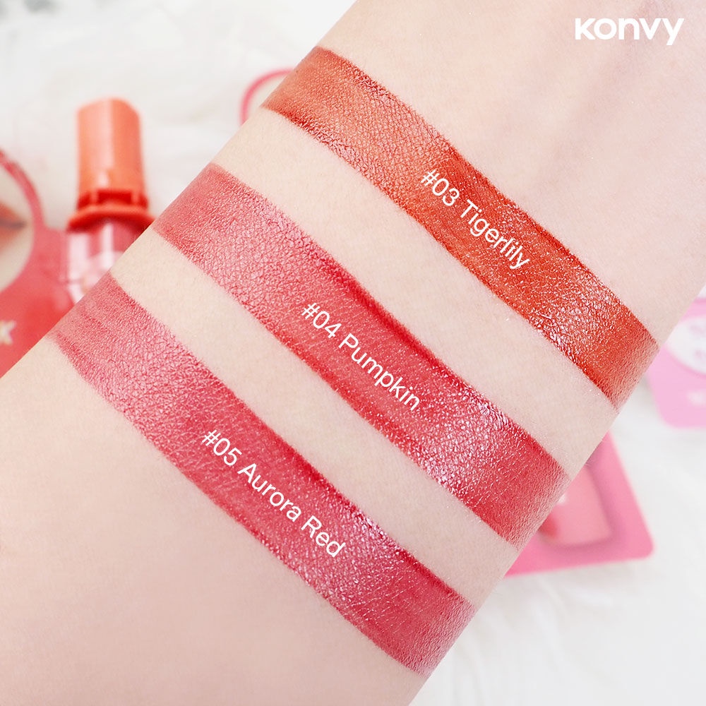 Merrezca Glow Ink Color Lip Tint 2ml #05 Aurora Red เมอร์เรซกา ลิปทินท์ ...