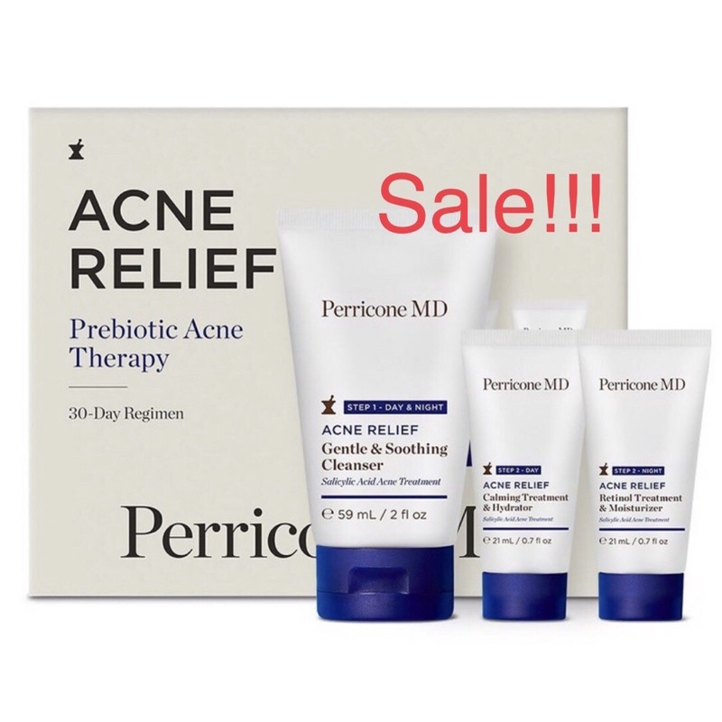 พร้อมส่ง ️ Perricone MD Acne Relief Prebiotic Acne Therapy 30 - Day Kit ...