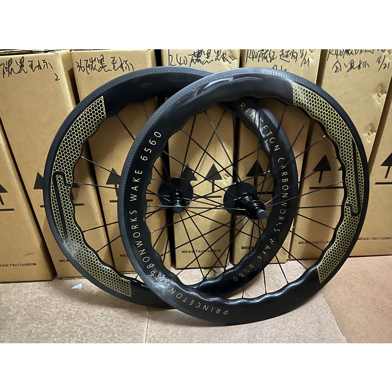 700c Princeton Carbonworks Wake 6560 65MM Carbon Wheelset Road Bike ...