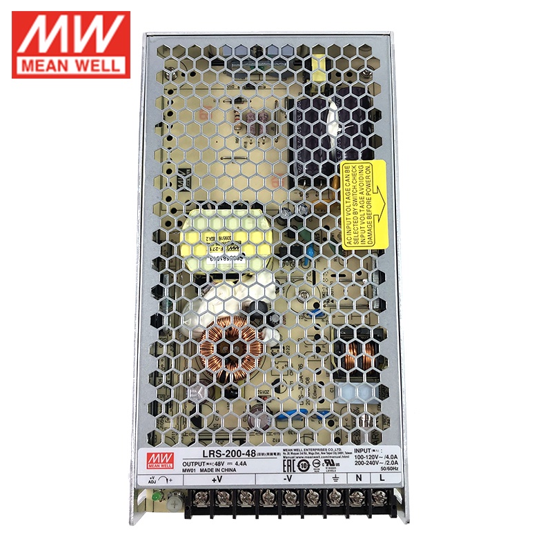 Mean สวิตช์พาวเวอร์ซัพพลาย LRS-200-48 200W 48V 110V220V AC เป็น 48V DC 4.4A 211.2W NES-200-48 ...
