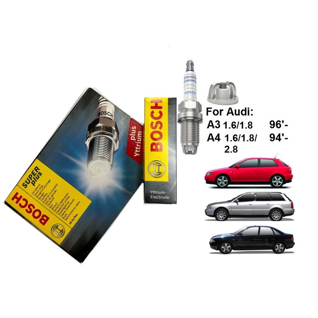 หัวเทียนนิกเกิล FR7LDC + Bosch 0242235668 เคสโทรศัพท์มือถือ สําหรับ Audi A3 8L1 Audi A4 B5 8D2 ...