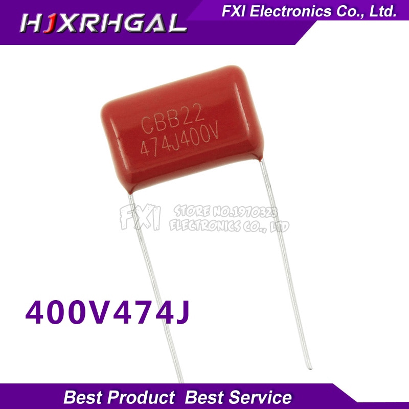 10PCS 400V474J 0.47UF Pitch 15mm 470NF 400V 474 CBB Polypropylene film ...