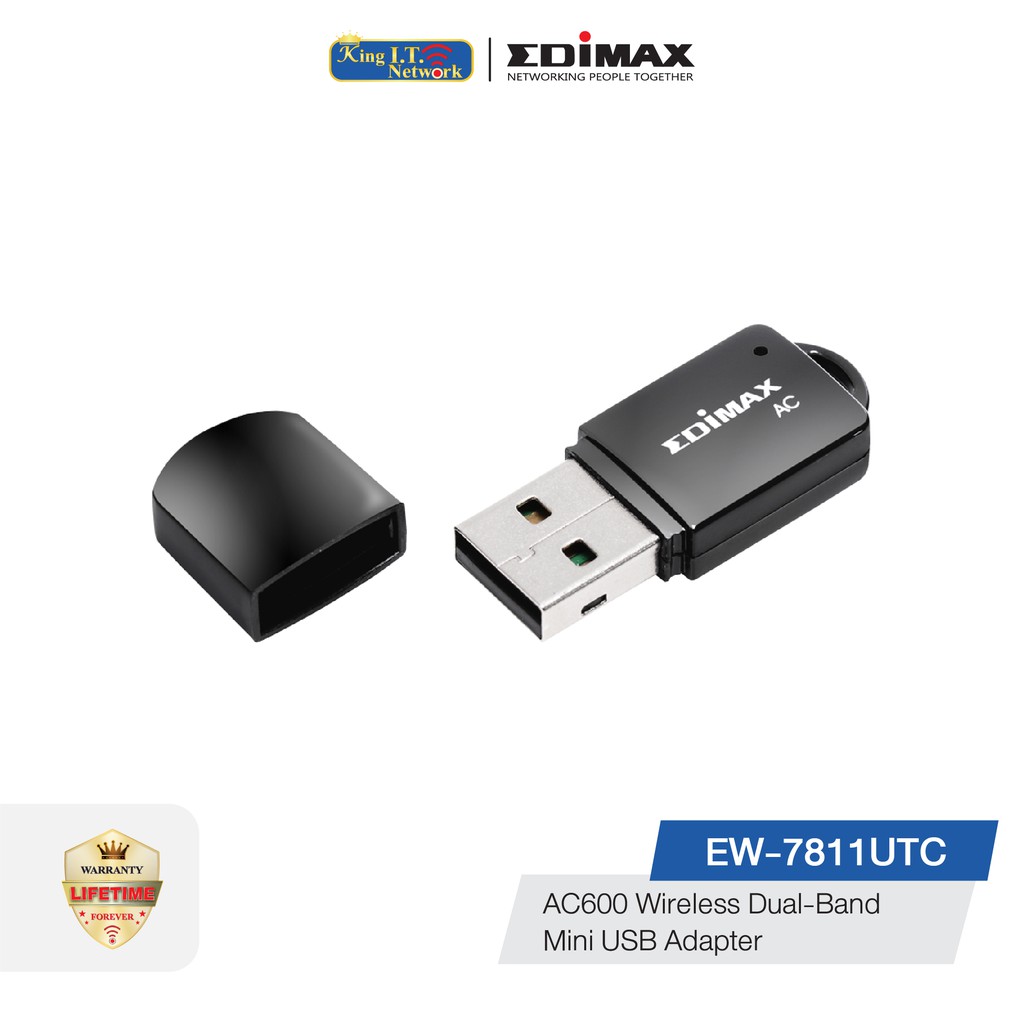 EDIMAX (EW-7811UTC) AC600 Wireless USB Dual-Band Adapter | Shopee Thailand