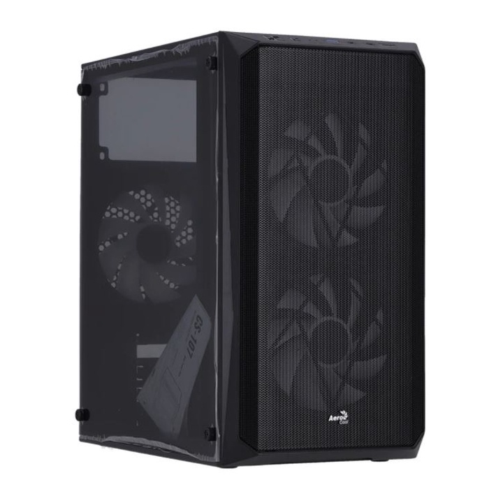 CASE (เคส) AEROCOOL CS-107 (BLACK) (MICRO-ATX) | Shopee Thailand
