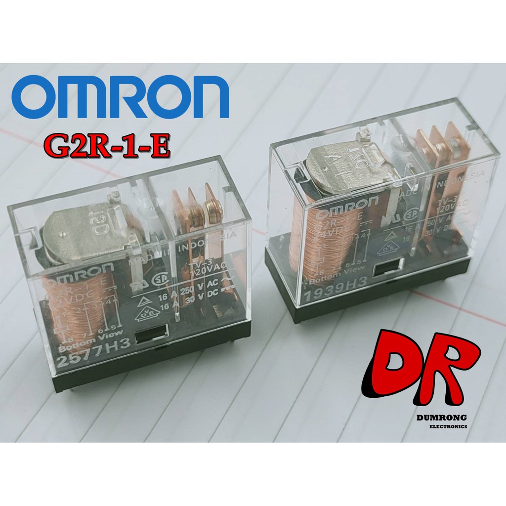 (1 ชิ้น) รีเลย์ G2R-1-E DC 12V 24V Relay 8 ขา 2x5A PCB ยี่ห้อ OMRON แท้ ...
