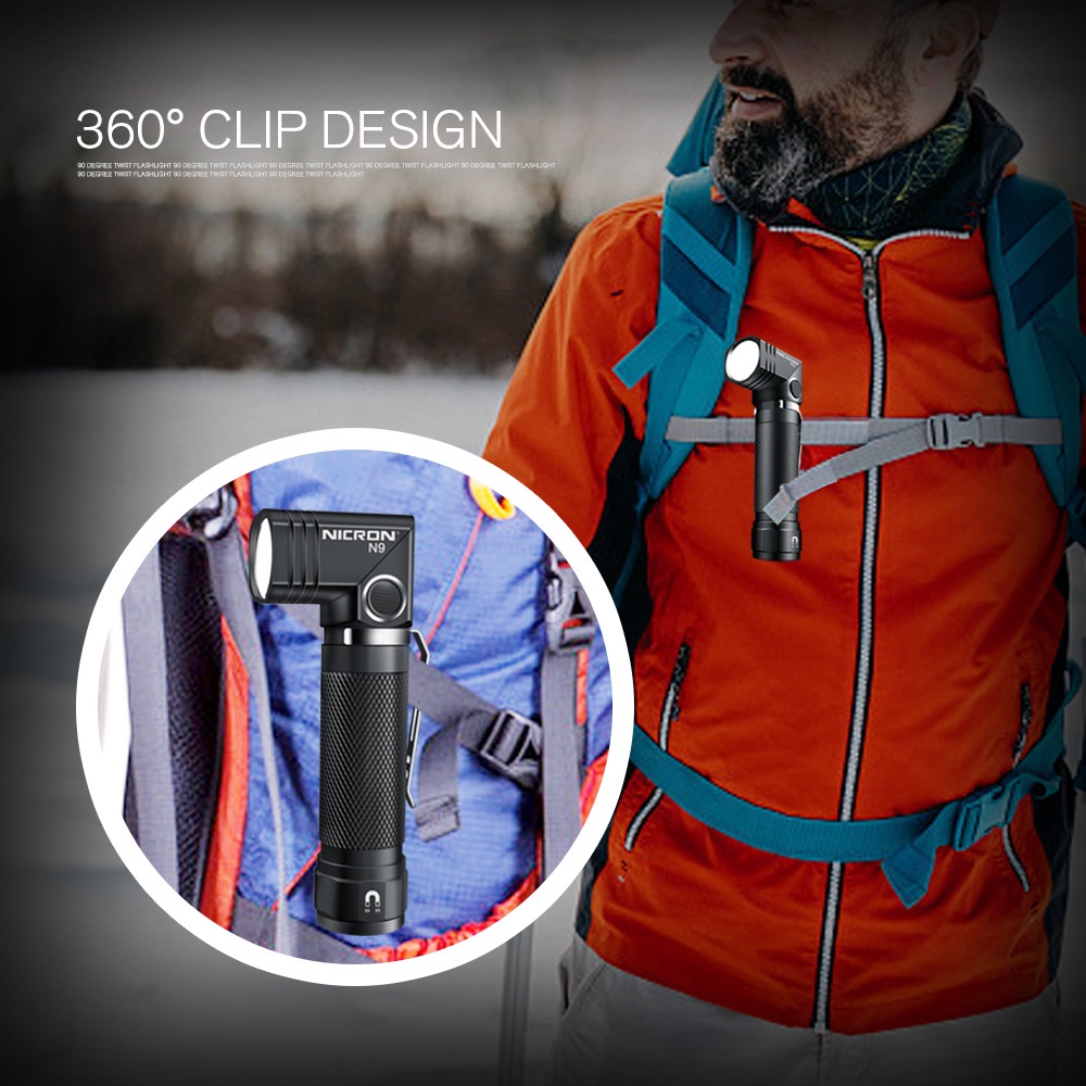 Nicron ไฟฉาย Led B71e/N9 1300/1000 Lumens ความสว่างสูงไฟฉาย Ip65 ไฟฉาย ...