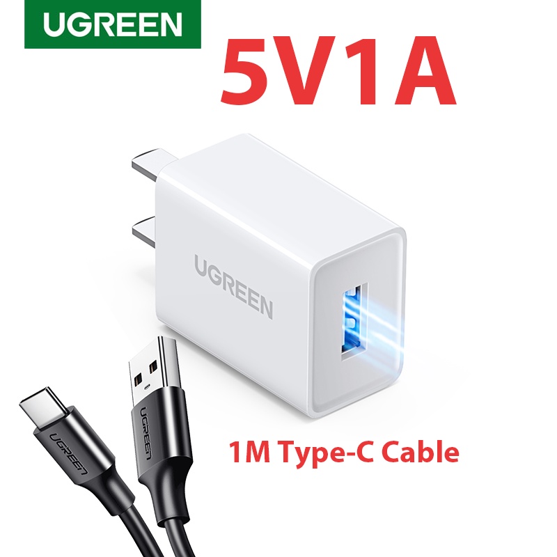 Ugreen 5W/30W Charger 5V1A อะแดปเตอร์หัวชาร์จ USB สําหรับ iPhone 13/12/11/8 Pro Max Xiaomi ...