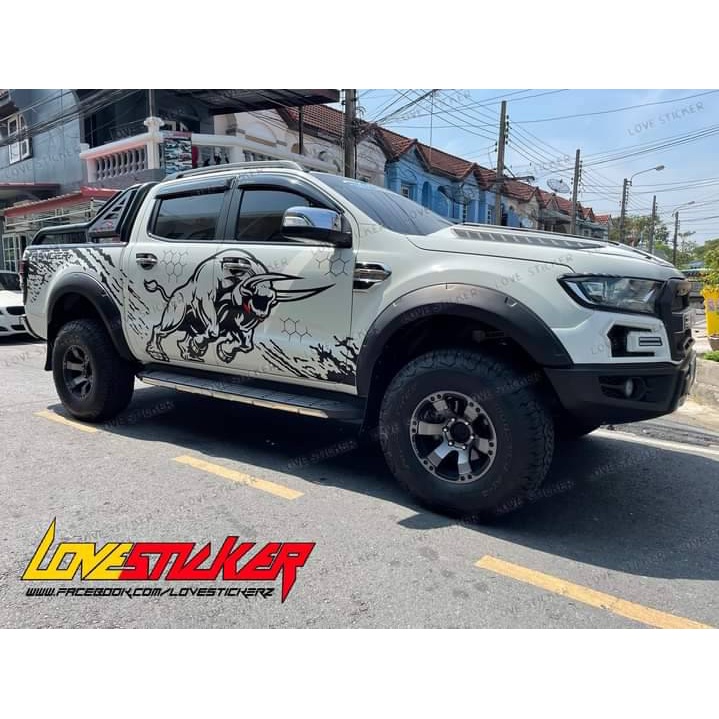 สติ๊กเกอร์ลายโคลน Ranger RG68 ทนทาน สวยงาม ไม่กินสีรถ ลอกออกง่าย (แถม ...