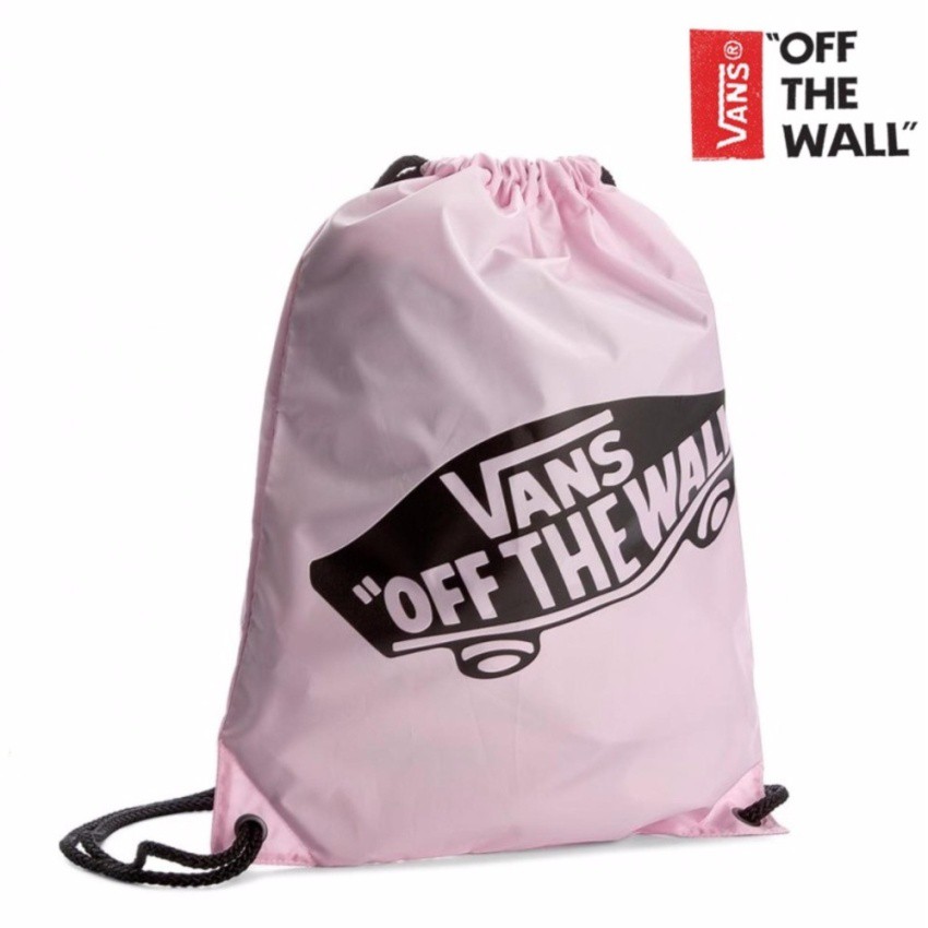 Vans Off The Wall Drawstring Bag V00SUFLZV (Pink Lady) | Shopee Thailand
