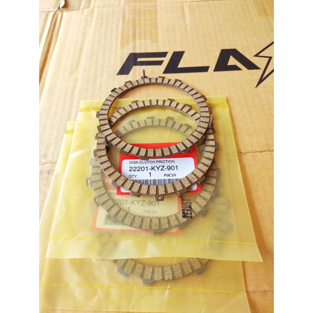 22201-KYZ-901/22208-KYZ-901แผ่นคลัทช์แท้เวฟ125iปลาวาฬทุกรุ่น,1ชุด4แผ่น ...