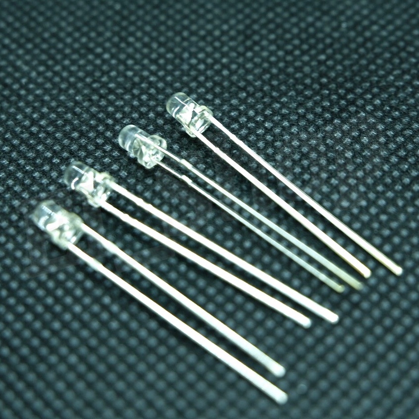 LED Ultra Bright 3mm 3v / 20ชิ้นต่อล๊อต มีหลายสีให้เลือก สีแดง,น้ำเงิน ...