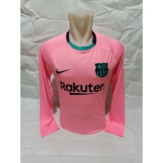เสื้อแขนยาว Barcelona BARCA 3RD PINK LS JERSEY 2020 2021 | Shopee Thailand