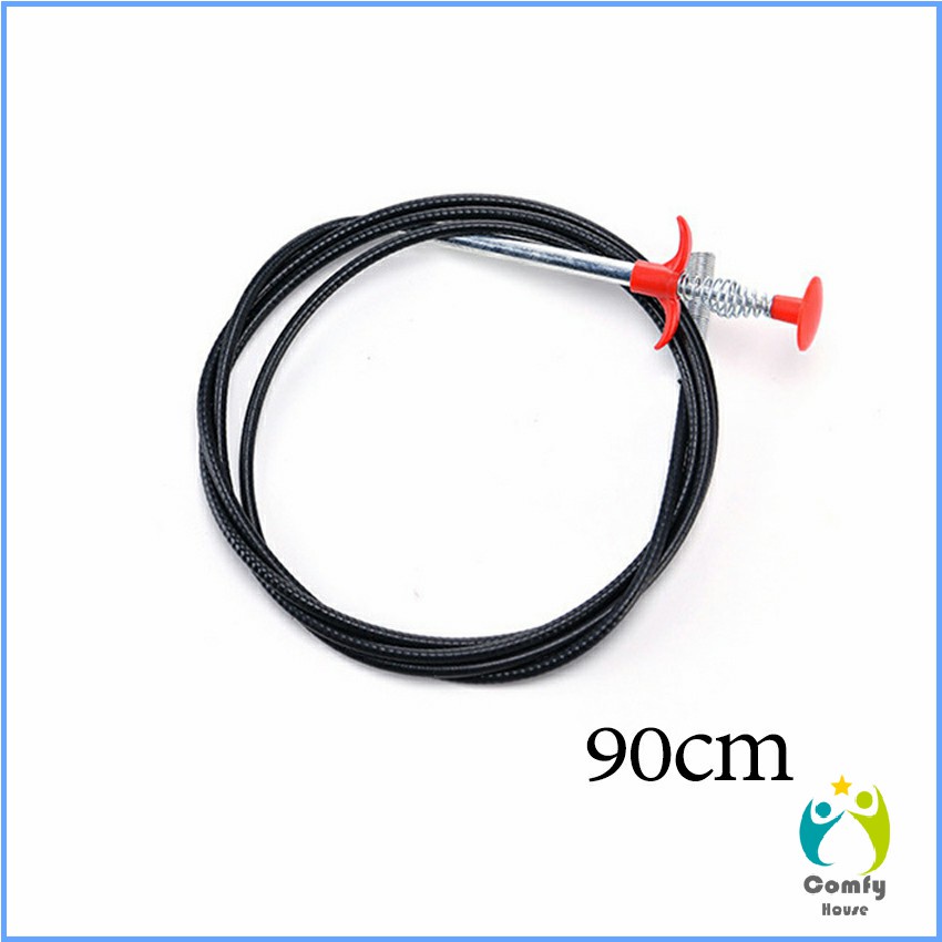 Comfy งูเหล็กทะลวงท่อตัน แก้ท่อตัน สปริงทะลวงท่อตัน งูเหล็ก (ยาว60 เซน ...