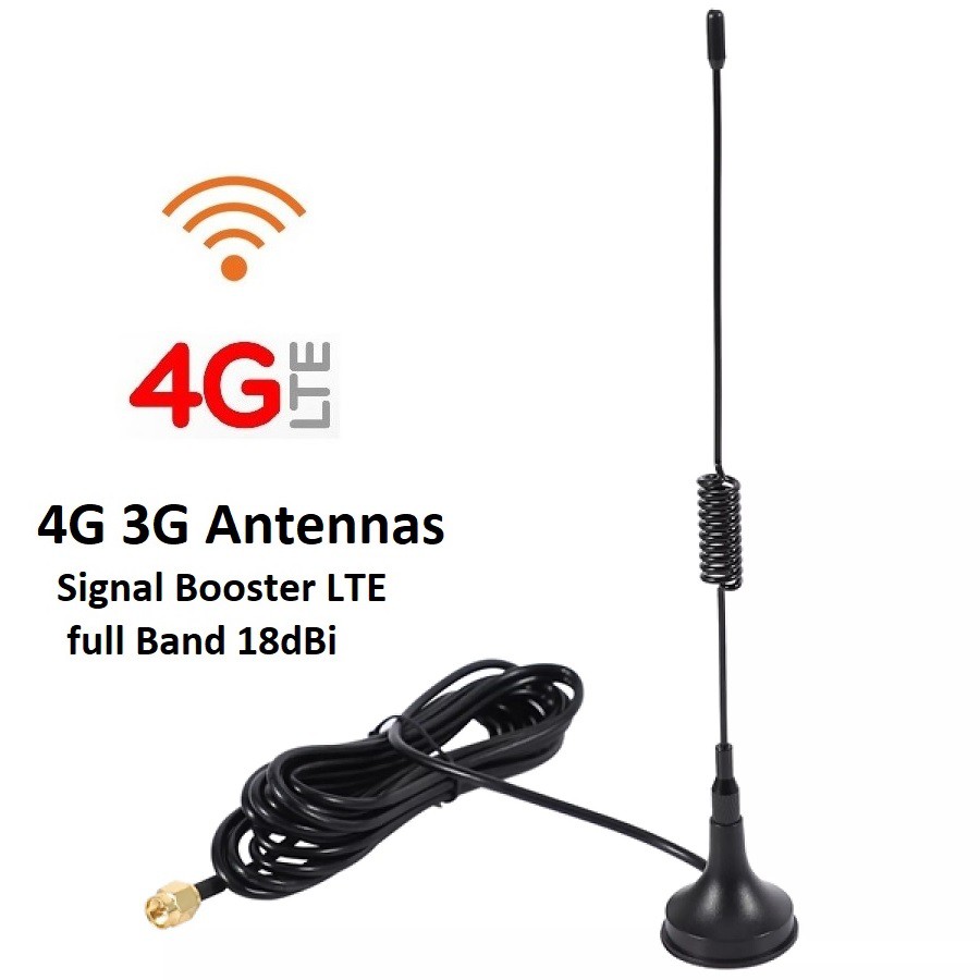 4G Antennas High Gain Signal Booter 18Dbi เสาขยายสัญญาณ 3G/4G สำหรับ 4G Router ใส่ชิม ช่วยให้ ...