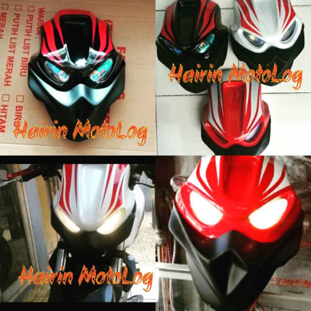 ไฟหน้ามอนสเตอร์สวมหน้ากากเอเลี่ยน + Vixon Byson CB New Mega Pro Lamp ...