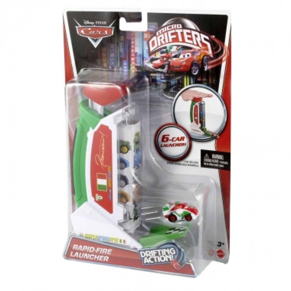 Disney Pixar Cars Micro Drifters Rapid-Fire Launcher Francesco ...