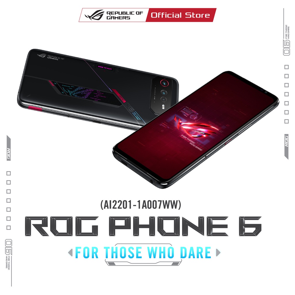 ASUS ROG Phone 6 16GB (AI2201-1A007WW), Mobile Phone (โทรศัพท์มือถือ), 6.78" FHD+, Qualcomm ...