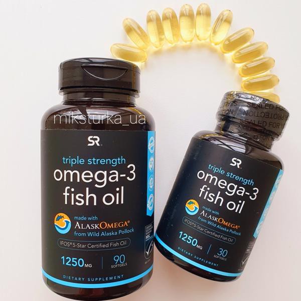 [นำเข้าจากอเมริกา🇺🇸] Sports Research, Omega-3 Fish Oil, Triple Strength, 1,250 mg, 180 Softgels ...