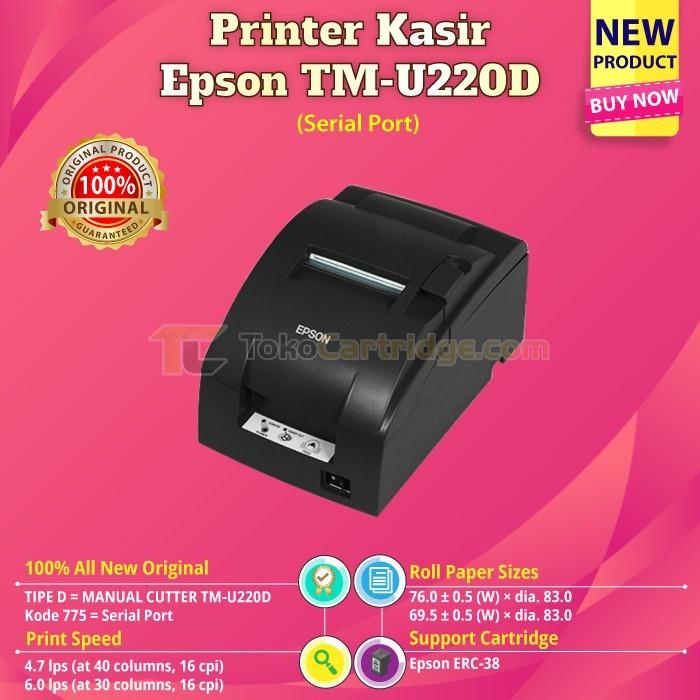 Dot Matrix Cashier Pos Printer Epsn Tm U220d 775 พอร์ตตัดด้วยมือ รับประกันใหม่ Shopee Thailand