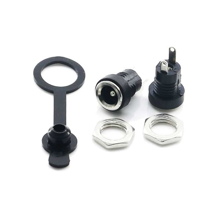 [พร้อมส่ง] (5ชิ้น) DC Power Jack Plug Female Mount Connector Waterproof ...