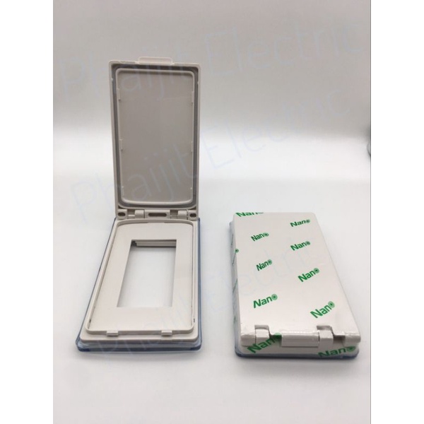 ฝาครอบกันน้ำ สีขาว NANO (ใช้กับอุปกรณ์พานาโซนิค รุ่น WEGได้) 2ช่อง ...