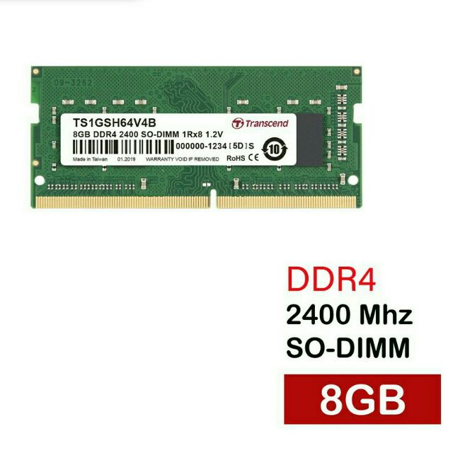 แรม RAM DDR4-2400 SO-DIMM 8GB : TS1GSH64V4B | Shopee Thailand