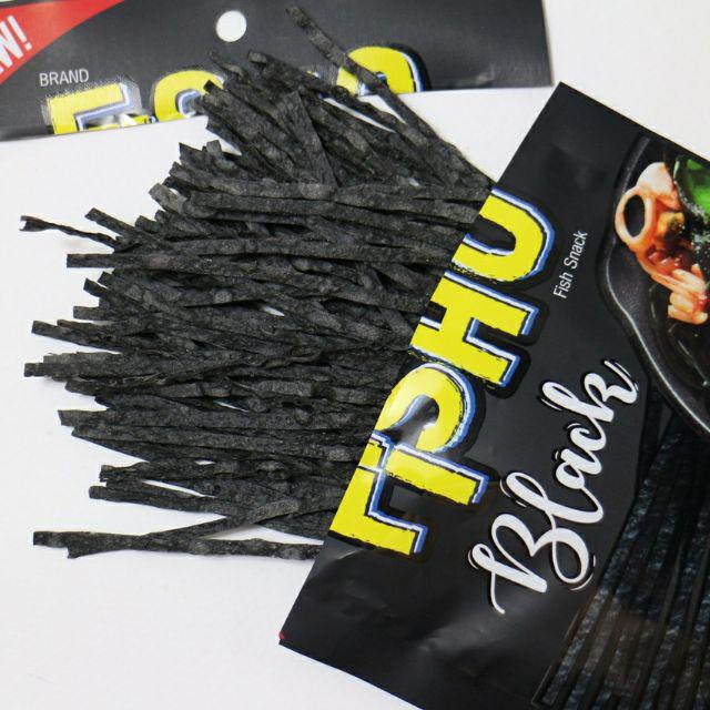 Fisho Black Spicy Seafood Flavour Fish Snack 25g | Shopee Thailand