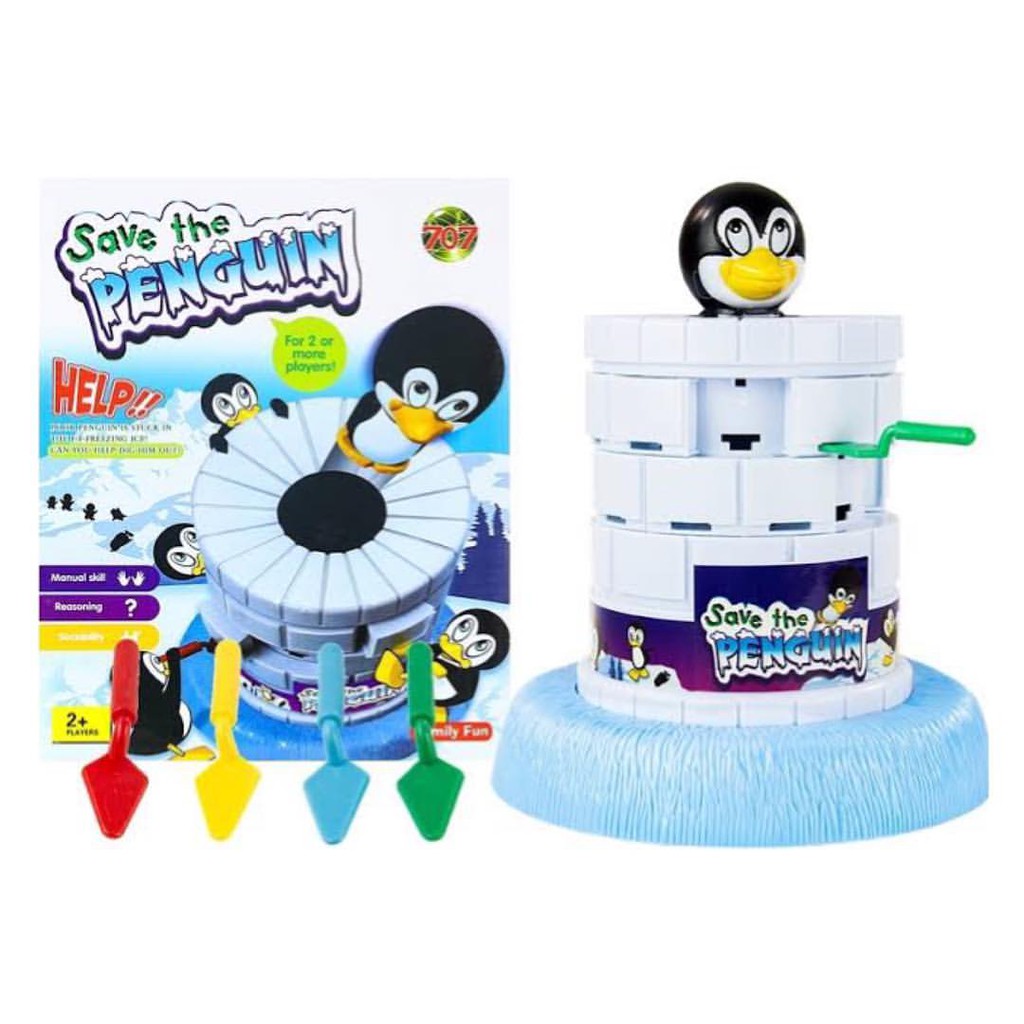 SAVE THE PENGUIN ของเล่นถังเสียบเพนกวิน | Shopee Thailand