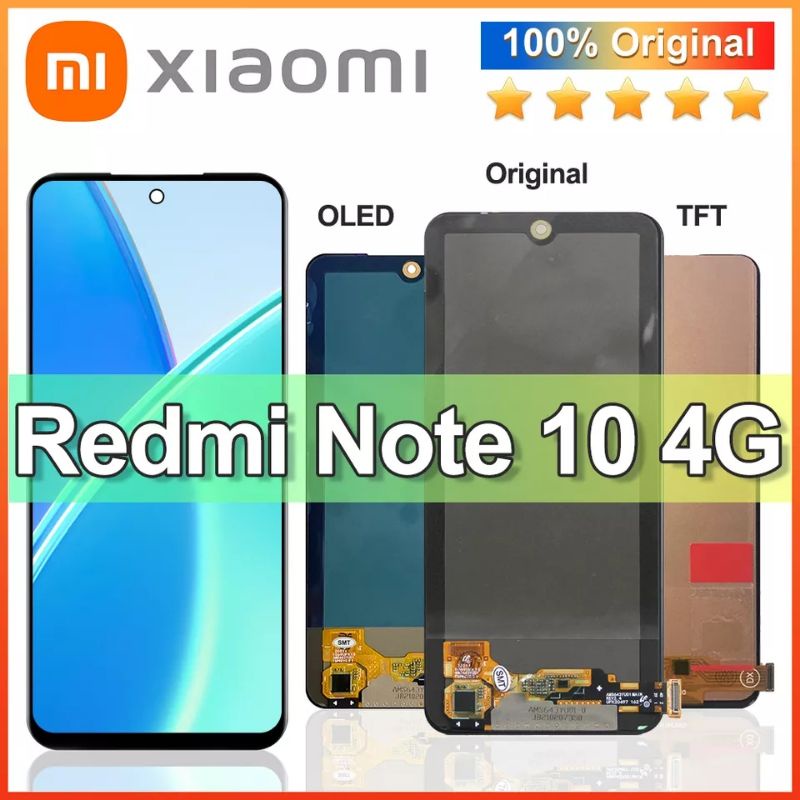 สำหรับXiaomi Redmi Note10 4G/Note10s M2101K7AI M2101K7AG จอแสดงผล LCD ...