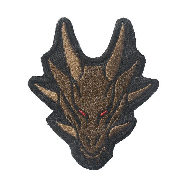 Animal head patch tactical patch badge armband feather shark rabbit ...