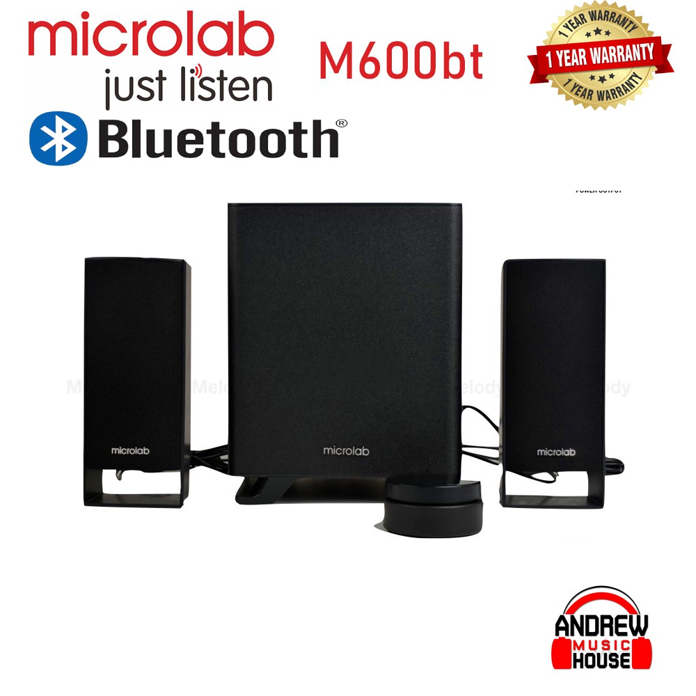Microlab M600BT Subwoofer Speaker 40 Watt ลำโพงระบบ 2.1 มีบลูทูธในตัว ...