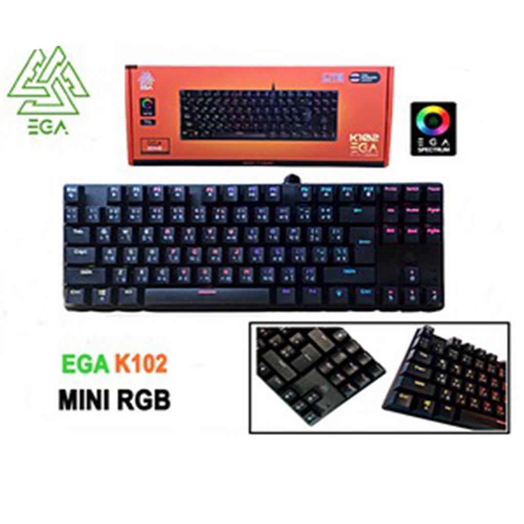EGA K102 Lite TKL Gaming Keyboard คีย์บอร์ดแมคานิคอล 80% | Shopee Thailand