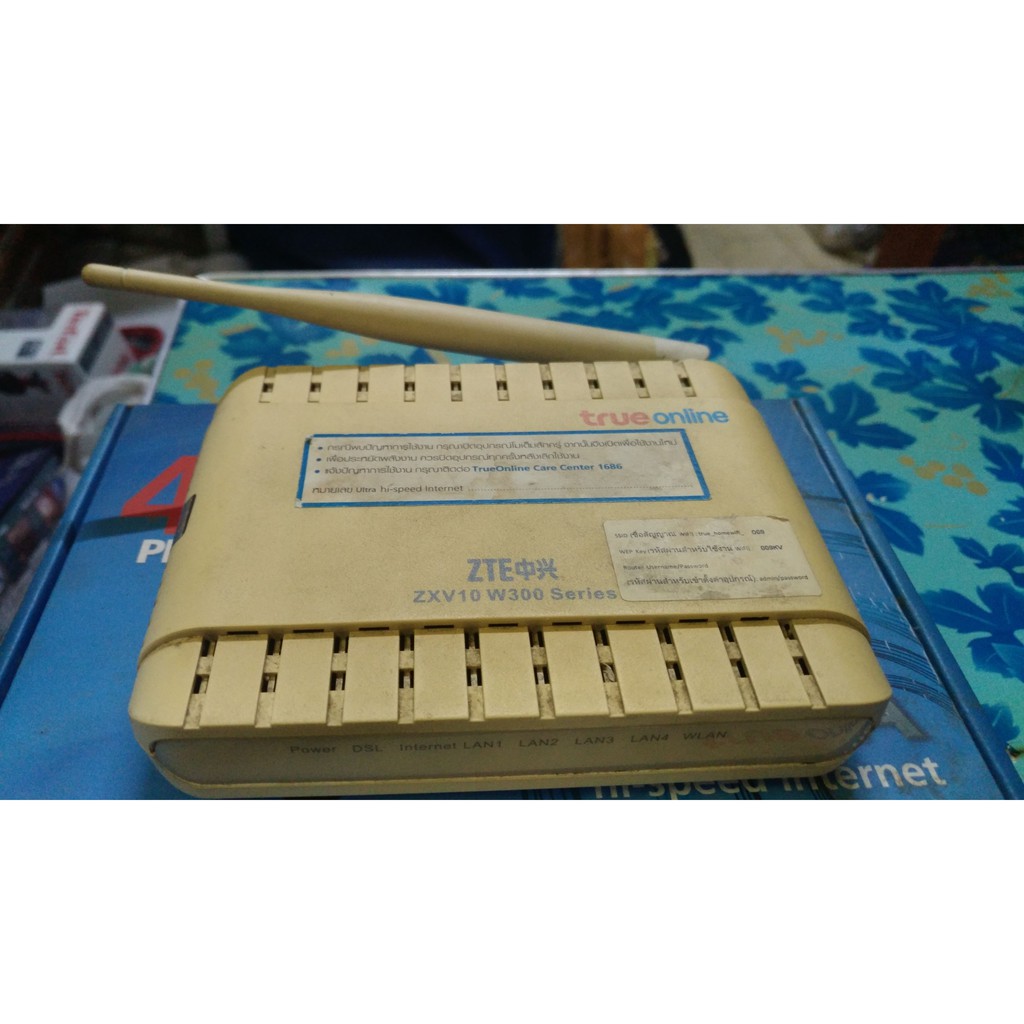 ZTE ZXV10 W300 (ADSL Router Modem 4 Port LAN WIFI ) | Shopee Thailand