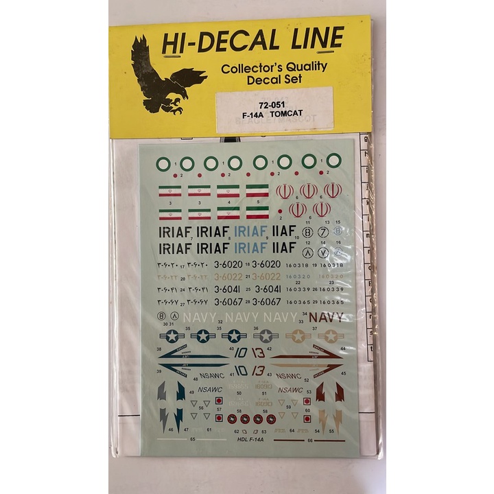 HI DECAL LINE 72-051 Iran F-14A Tomcat 1/72 - DECAL | Shopee Thailand