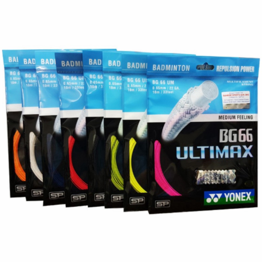 YY yonex SUNRISE bg66 & bg66 Senjata เอ็นไม้แบดมินตัน Ultimax | Shopee ...