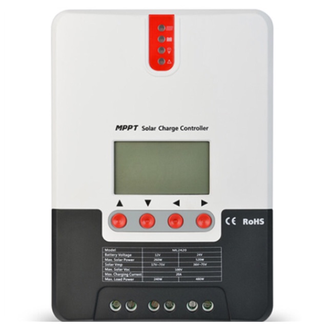 อุปกรณ์ควบคุมการชาร์จกระแสไฟโซล่าเซล20A SR-ML2420 | Shopee Thailand