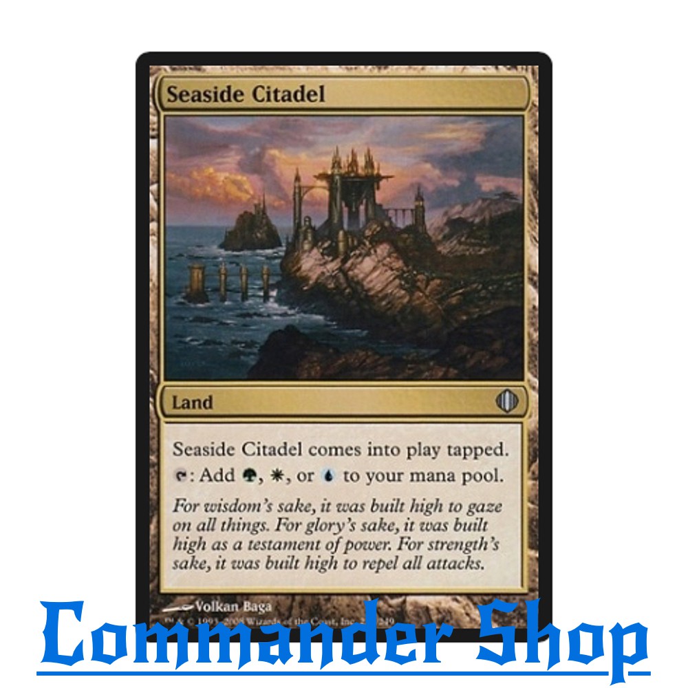 Seaside Citadel (Land) ให้สี Green White Blue การ์ด Magic The Gathering ...