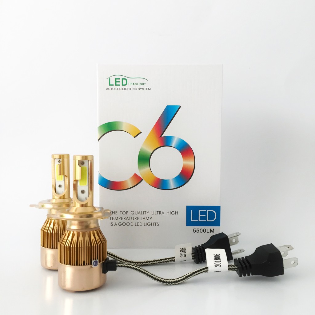 หลอดไฟ Led C6 H4 3 เดือนสําหรับติดรถยนต์ | Shopee Thailand