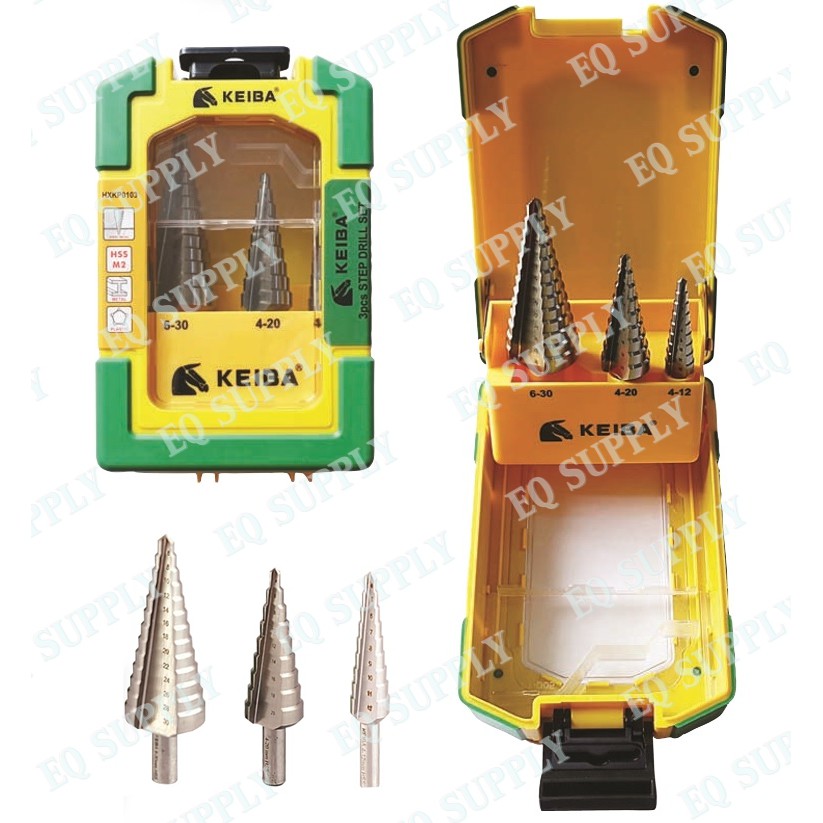 KEIBA ชุดดอกสว่าน Step Drill 3 ตัวชุด 4-32 mm. (HSS M2) รุ่น HXKP0103 | Shopee Thailand