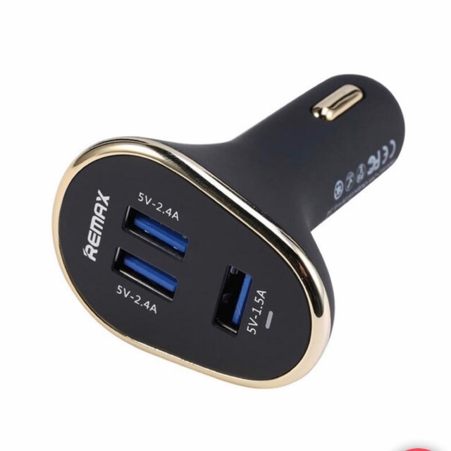 อุปกรณ์ชาร์จไฟในรถยนต์ 6.3A/ดำ REMAX CAR CHARGER 6.3A | Shopee Thailand