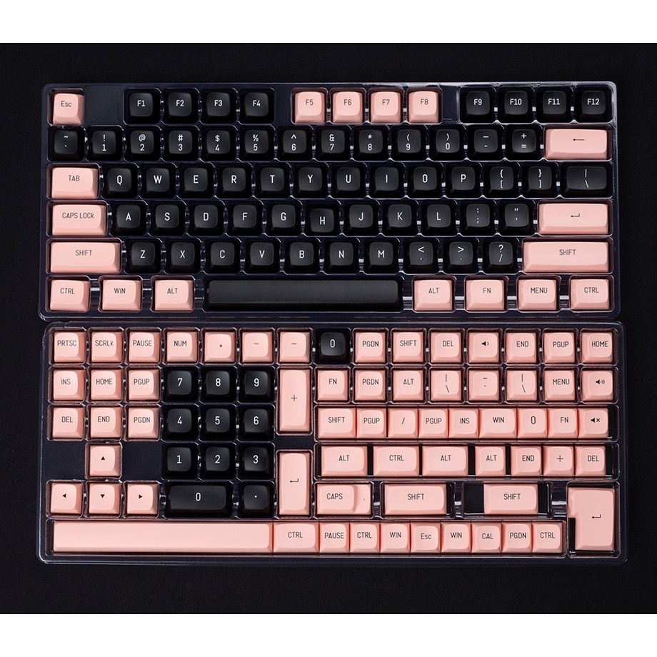 148 คีย์ White Green Keycaps CSA Profile PBT Double Shot คีย์บอร์ดแบบ ...