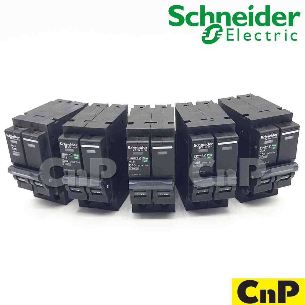 Schneider เมนเซอร์กิตเบรกเกอร์ Main Circuit Breaker 2P 16A - 63A ชไนเดอร์ รุ่น QOvs | Shopee ...