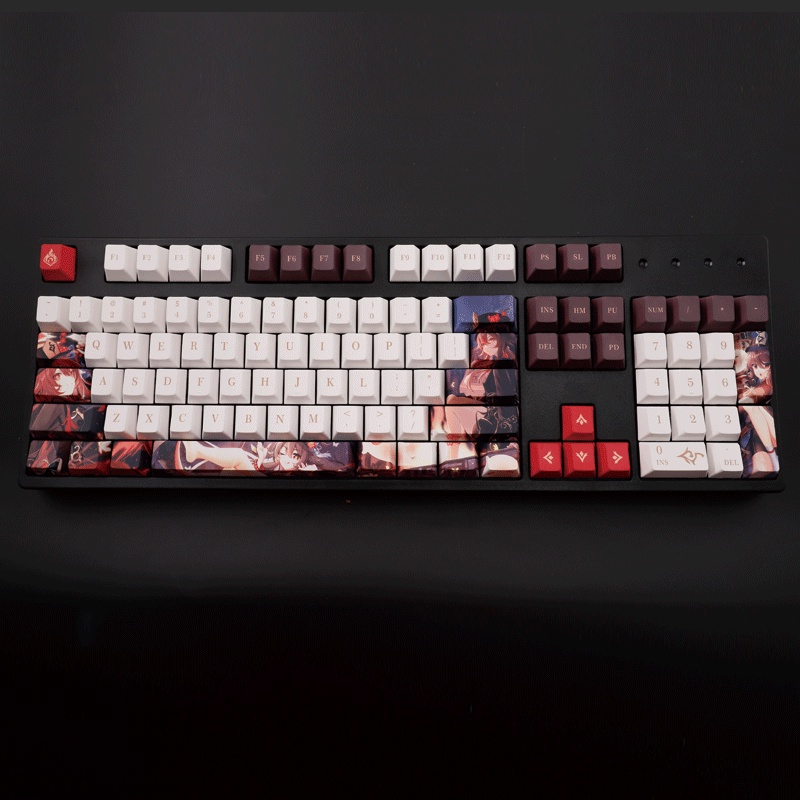 Genshin Impact Hutao Keqing General Thunder Keycap Cherry profile Theme ...