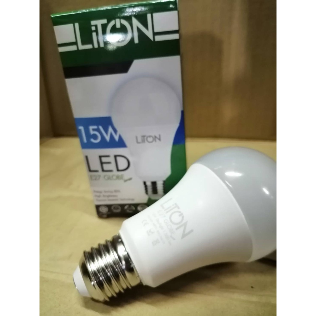 Liton หลอดไฟ LED หลอดไฟขั้วเกลียว LED E27 A Bulb รุ่น Globe Smart IC ขนาด 15W แสง Day-ight ...