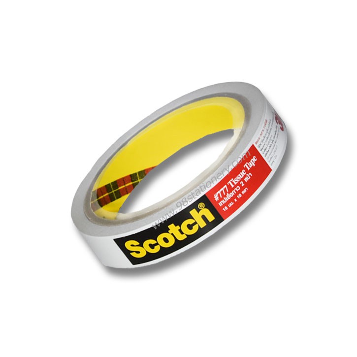 เทปเยื่อกาวสองหน้า Scotch Tissue Tape 777 | Shopee Thailand